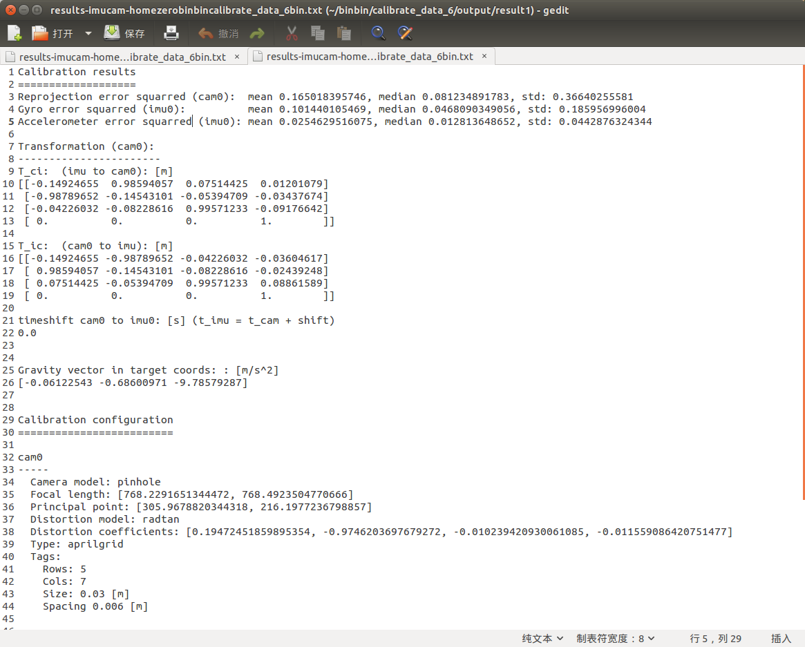 Learning Kalibr Tools--Camera and IMU Joint Calibration Process ...