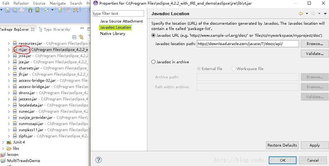 【eclipse的正确打开方式】从libraries中的jar包到源代码和api连接eclipse Libraries Csdn博客 