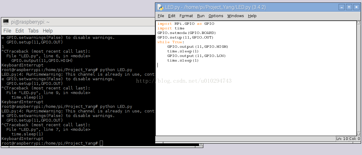 树莓派3点亮一盏led（python）water Ledpy Csdn博客 