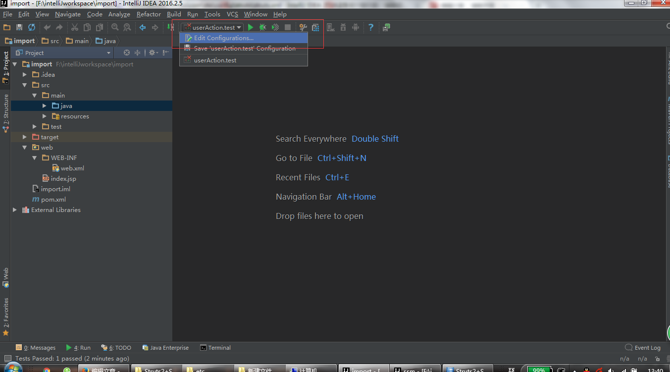maven项目，struts2+spring+mybatis框架搭建整合，tomcat部署，开发工具Idea_idea2021构建 spring mybits struts2项目-CSDN博客