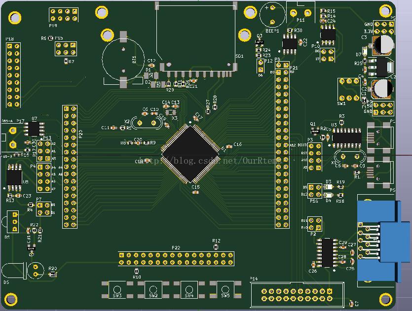 Kicad设计pcb 35 Rtc电池座、单片机去耦电容、sd卡座、照相机接口的布线sd接口布线霜月孤鸟的博客 Csdn博客