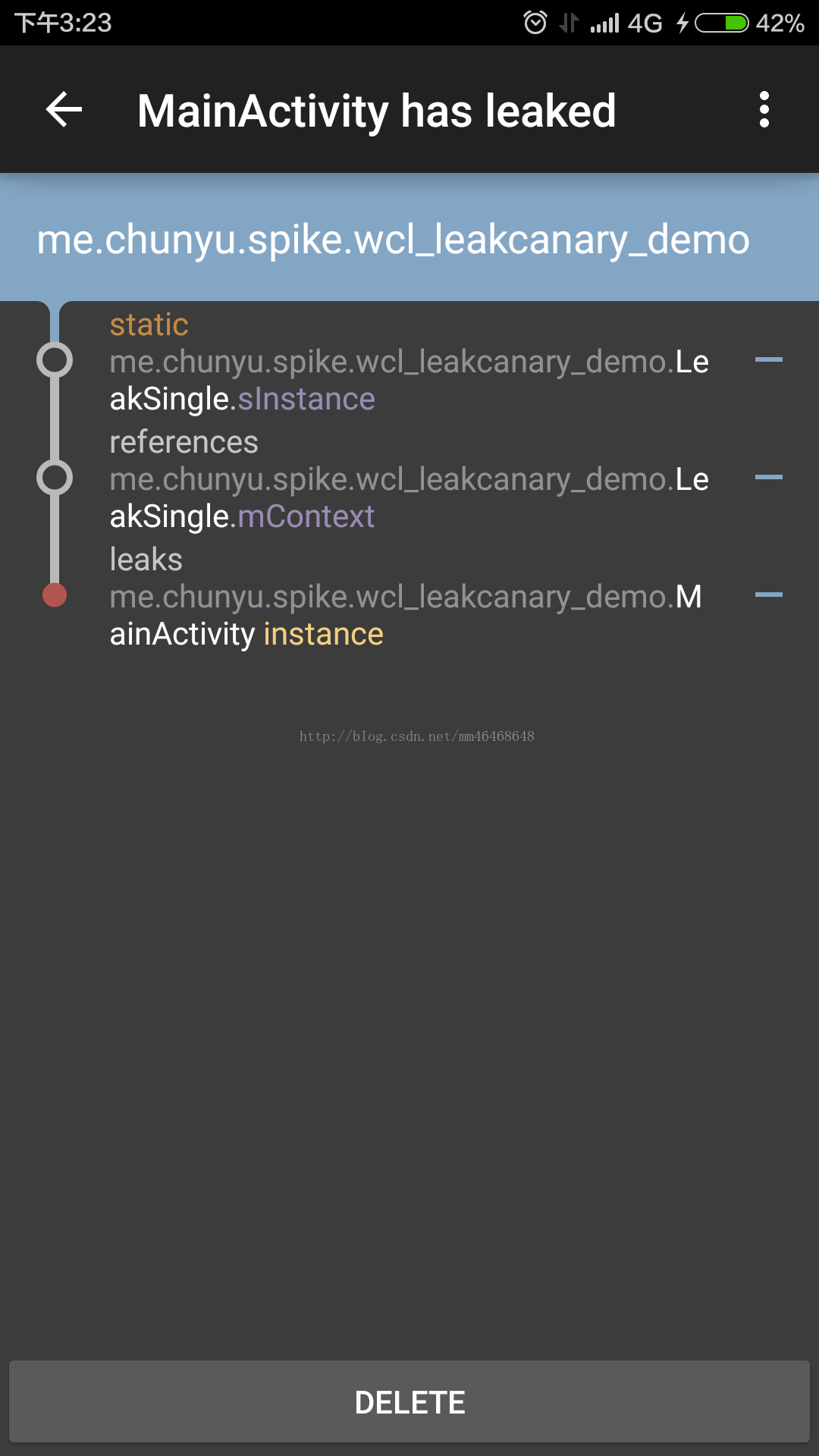 如何理解leakcanary的错误信息leakcanary 报错分析 Csdn博客 