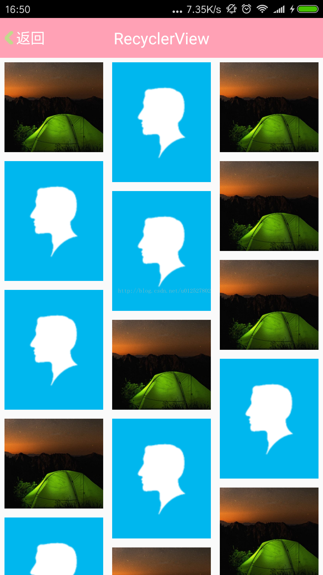 Android学习之recyclerview学习（实现瀑布流式布局）android Recyclerview流式布局 Csdn博客 0193