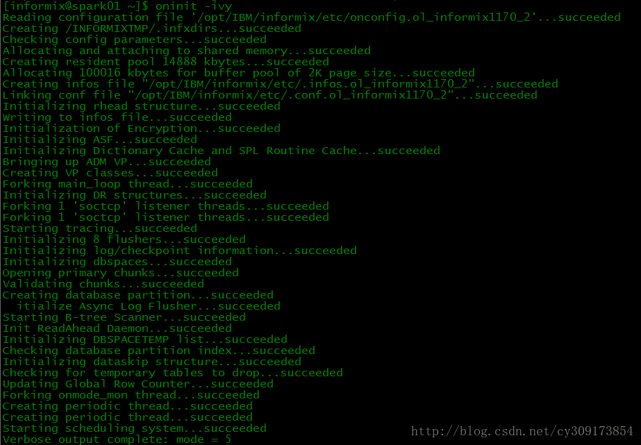 Informix 启动 Fatal Error In Shared Memory Initialization解决方法 Csdn博客 1682