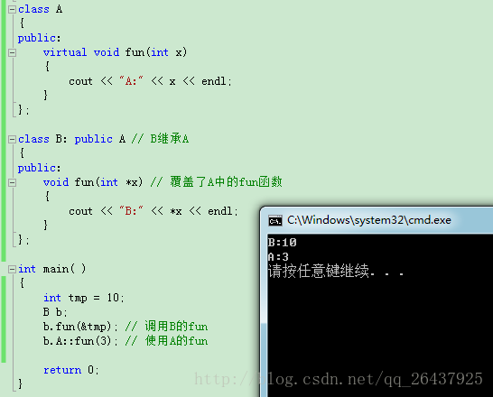 C 类成员函数的重载overload，重写覆盖override，隐藏c类成员函数怎么重写 Csdn博客 