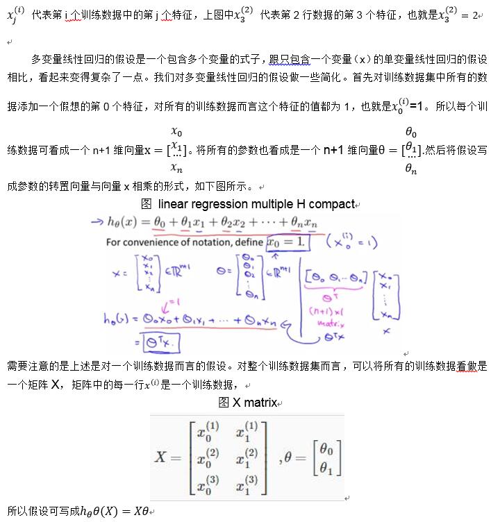 Andrew Ng 《machinelearning》第二讲——多变量线性回归（linearregression With Multiple Variables）and梯度下降andrew Ng 