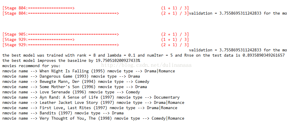 基于spark Mllib 使用java Api操作的电影推荐系统spark152 Jdk17sparkmllib推荐算法使用 