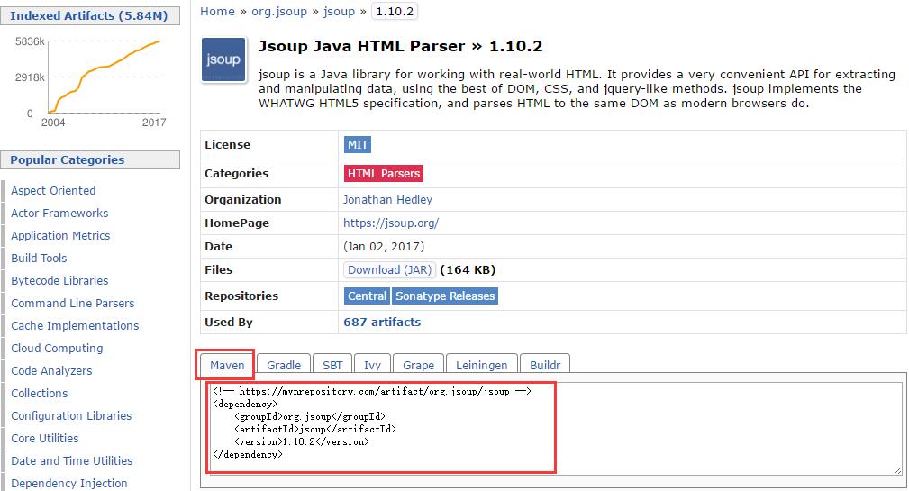 使用Maven构建项目环境，利用Jsoup实现数据抓取（上）_maven jsoup-CSDN博客