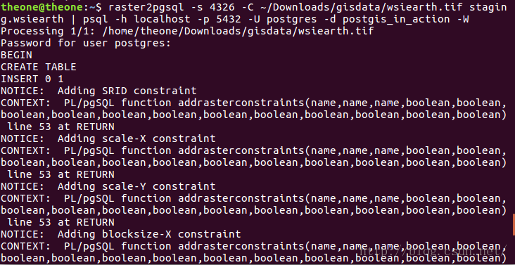 Postgis导入导出栅格数据python Tif导入 Postgis Csdn博客 