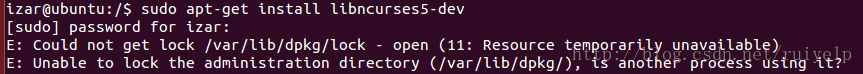 Ubuntu安装软件sudo Apt Get Install时出现错误sudo Apt Get Install Libncurses Dev出错 Csdn博客 