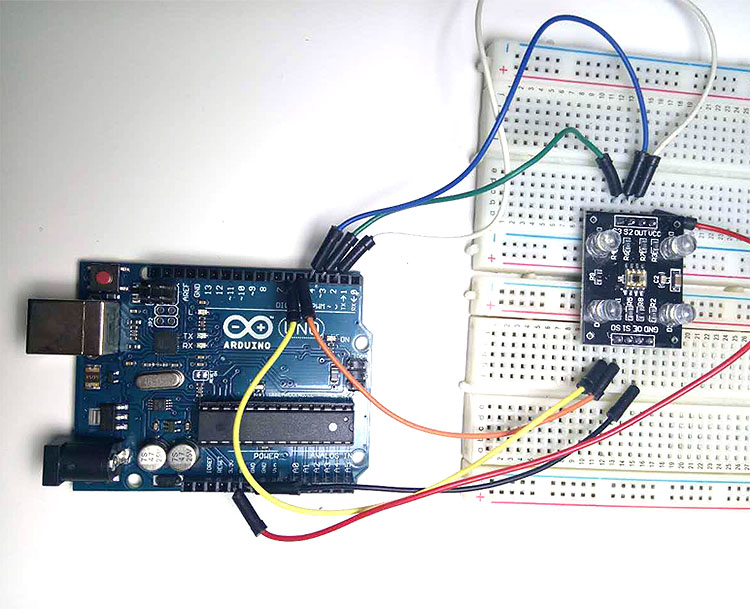 Arduino Uno 使用tcs3200d颜色传感器 分辨颜色arduino颜色识别传感器的代码 Csdn博客
