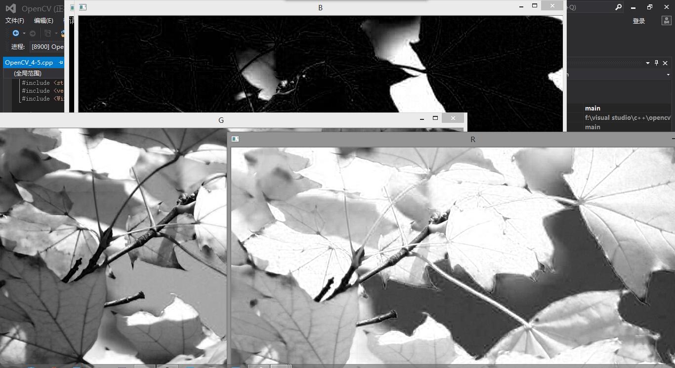 Opencv 图像分离颜色通道 Split函数和mege函数的运用5练习使用split函数进行图像的颜色通道分离 Csdn博客 0724