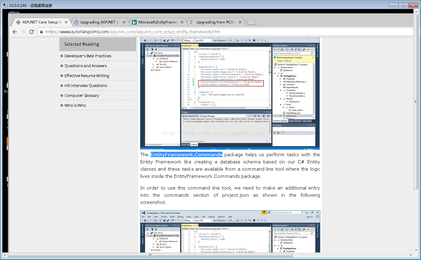 Core学习set Entity Framework找不到包entityframeworkmands Efcore安装包搜不到 Csdn博客
