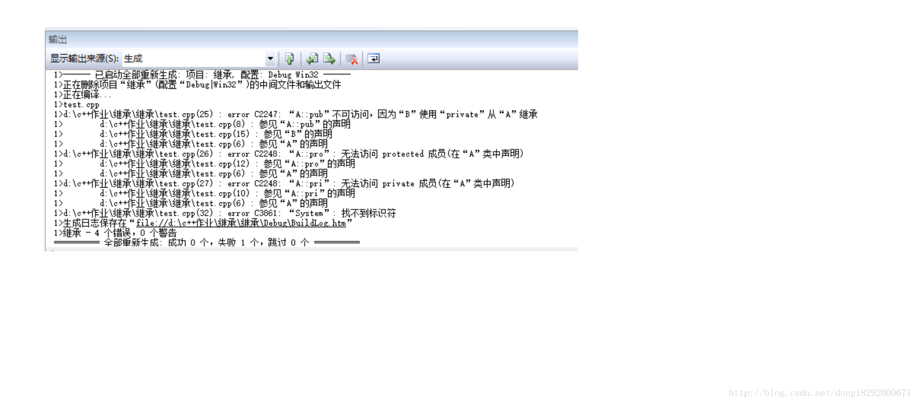 C 类的继承特性详解 Csdn博客 
