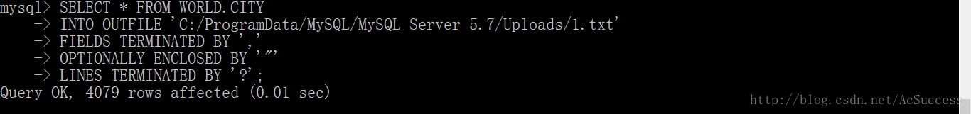 Error 1290 Hy000 The Mysql Server Is Running With The Secure File Priv Option So It Cannot 