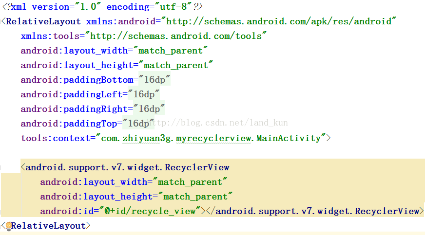使用recyclerview创建数据列表recyclerview简单假数据列表 Csdn博客 0507