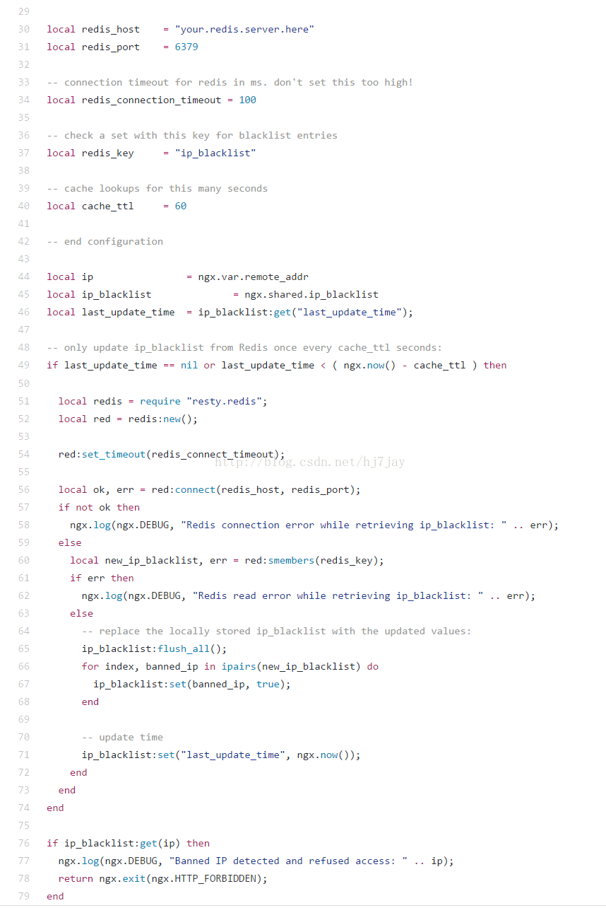 Nginx 通过 Lua Redis 实现动态封禁 Ip Nginx Redis 设置自动黑名单 Csdn博客