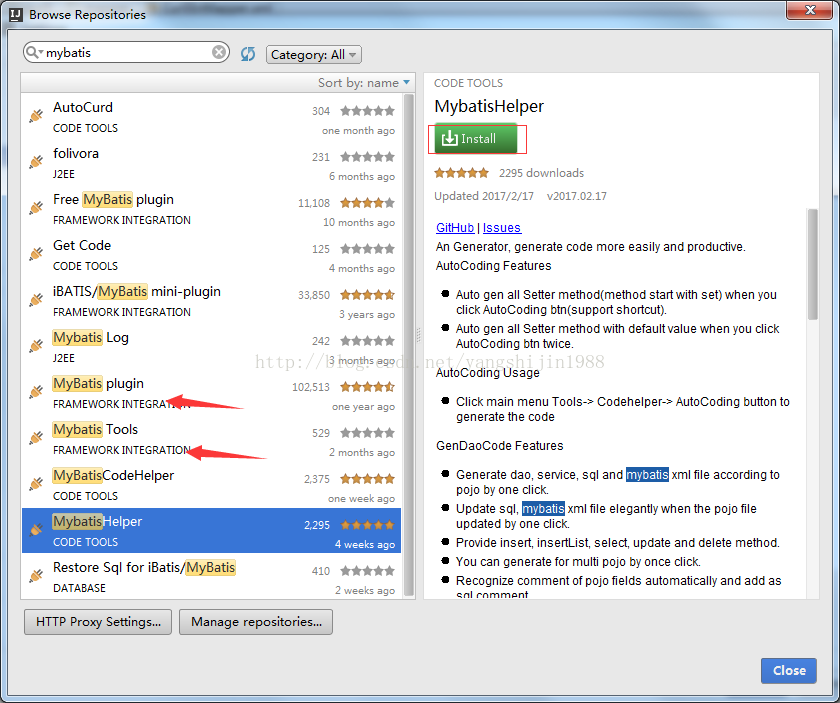 Intellij Idea Mybatis 插件 Plugin和tools插件） Idea Mybatis插件 Csdn博客