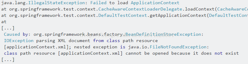 Maven集成的spring框架运行提示failed To Load Applicationcontext Xml Maven工程中spring配置文件报错failed To Load