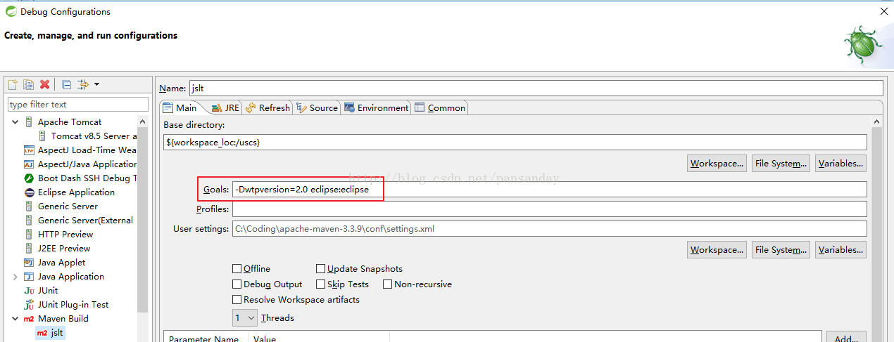 解决eclipse中tomcat无法识别maven Web项目问题eclipse上运行maven Build报错could Not Found Tomcat Csdn博客 9508