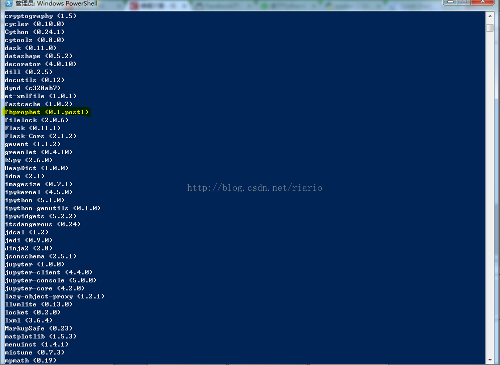 Window下fbprophet的安装（都是血和泪）首先要安装包fbprophet包依赖于pystan。由于包的安装有很多依赖因此强烈 7856