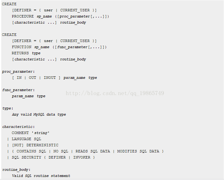 Mysql笔记 Procedure与functionmysql 56 对于function Csdn博客 