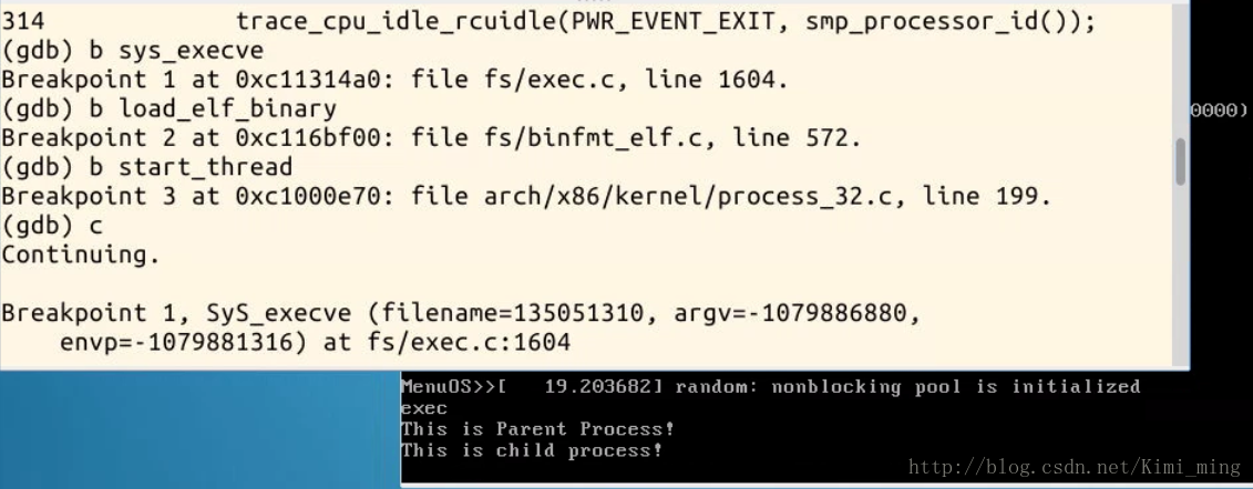 Linux内核分析之简析加载和启动一个可执行程序实验七使用gdb跟踪分析execve加载执行一个可执行程序的全过程 Csdn博客 