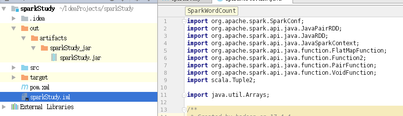 Idea 远程提交spark程序 （通过intellij Idea编写及编译spark（scala）程序） 编程库 