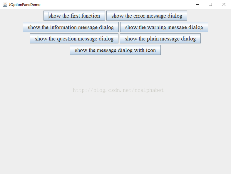 Javaxswingjoptionpaneshowmessagedialog 方法 Csdn博客