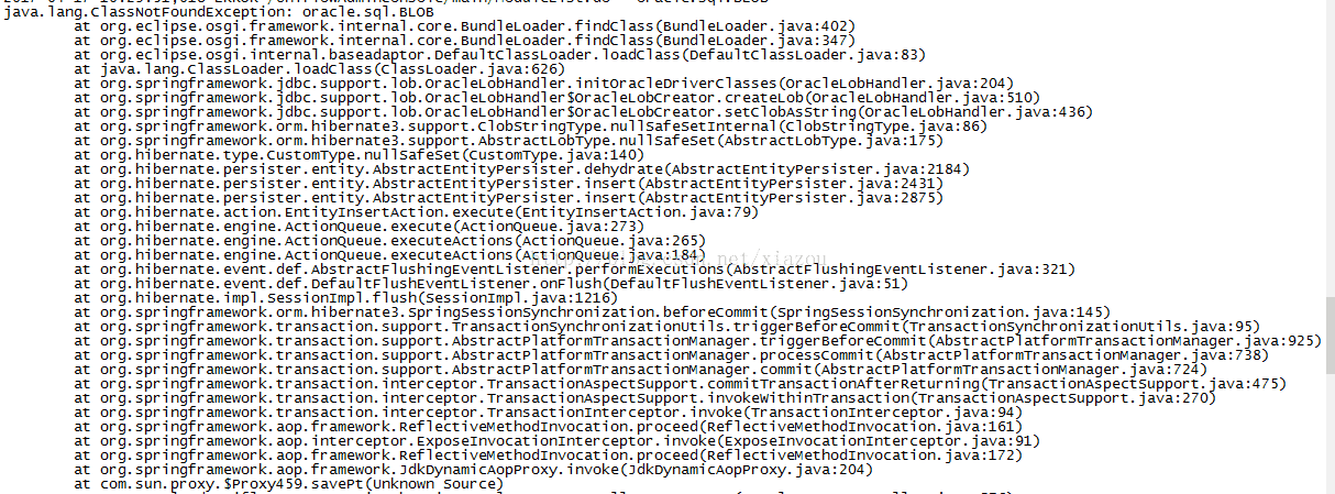 Was7环境下 Java Lang Classnotfoundexception Oracle Sql Blob Csdn博客