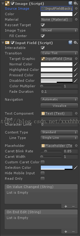 【unity3d Ugui速成班】——09 Inputfield Csdn博客