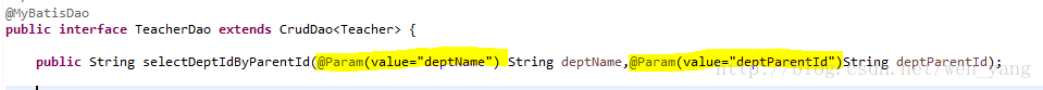 Mybatis中，传string类型参数到xml配置文件，并执行sql语句后返回string类型的结果写法（jeesite）mybatis 
