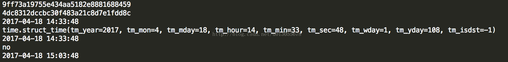 Python字符串和time互转与时间的加减另加uuidpython Datetime转uuid Csdn博客 