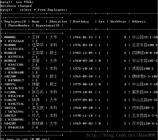 Mysql Select 语句与查询实践 Csdn博客