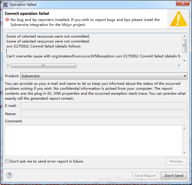 Canresvnexception Svn E155004 Commit Failed