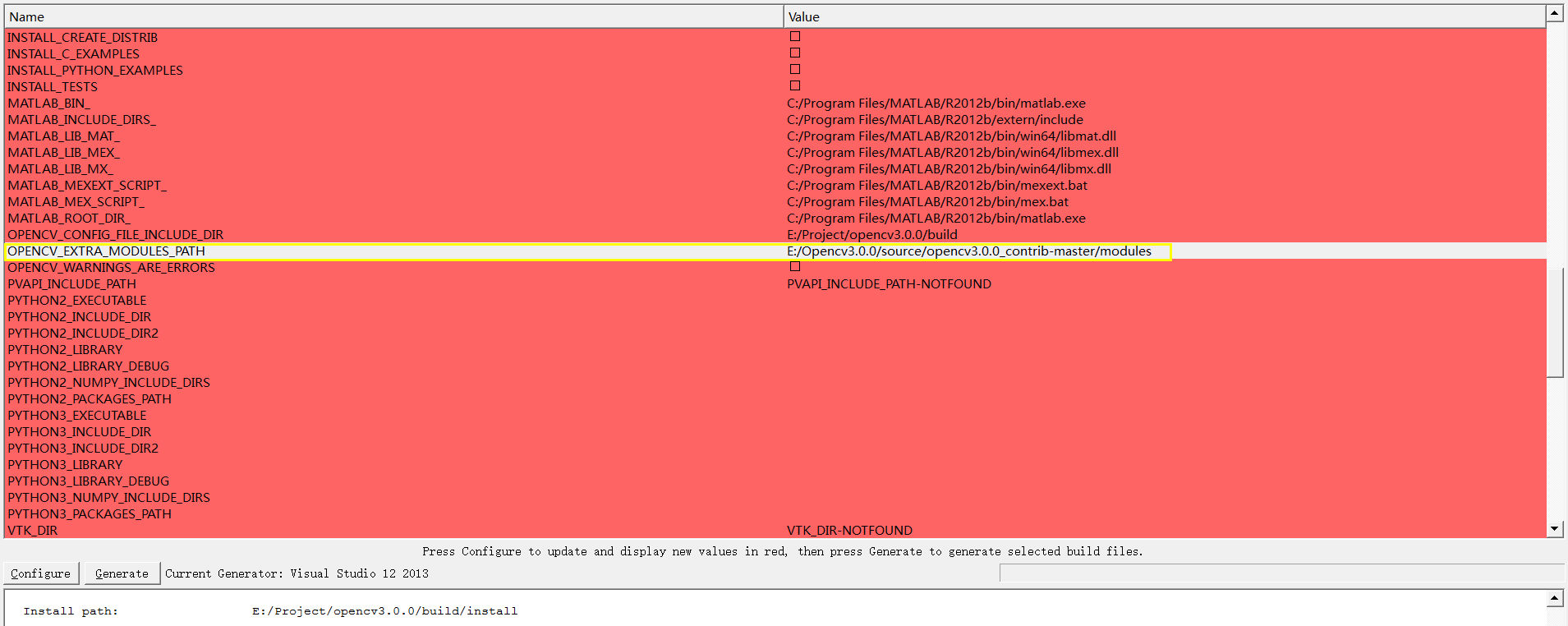 Cmake编译opencv出现问题：error Configuration Process Project Files May Be Invalid 程序员大本营