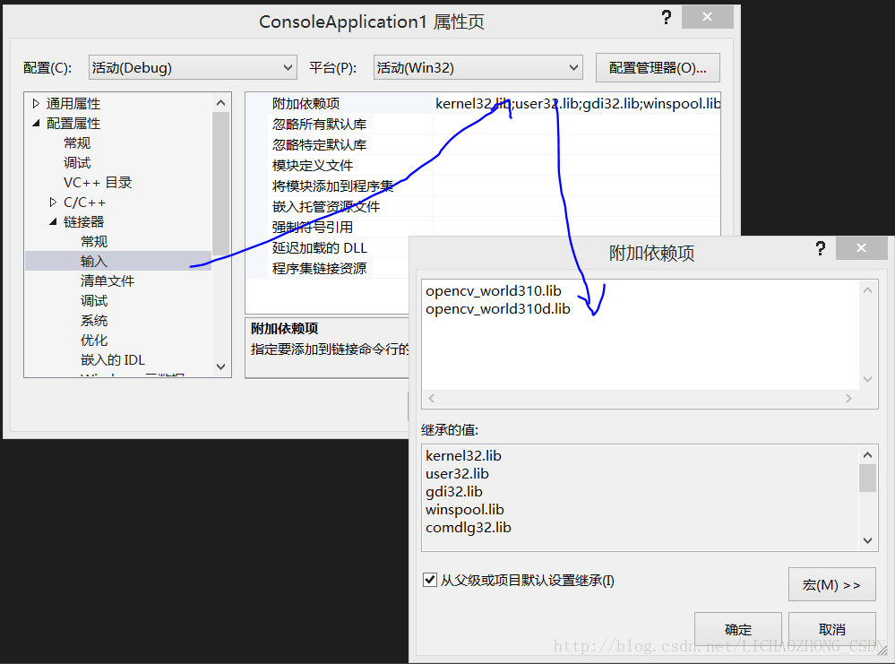 Vs2013配置opencv3 1 0，及测试 Vs 2013使用opencv测试 Csdn博客