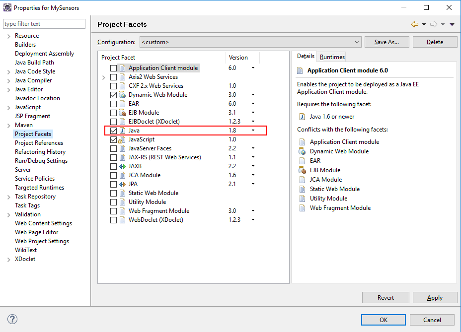Java Compiler Level Does Not Match The Version Of The Installed Java Project Facetfaceted