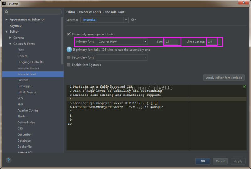 Phpstrom Terminal窗口更改字体 Phpstorm 终端字体左右间距太宽了 怎么调整间距 Csdn博客