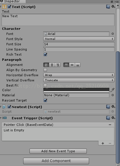 Ugui中使用代码动态绑定触发事件 Unity 代码触发按钮点击事件 Csdn博客