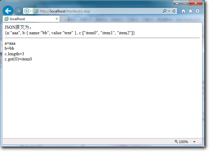 Asp解析json格式数据方法set Objparsejson Csdn博客