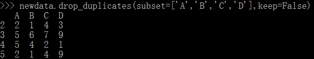 Python Pandas 如何去掉保留数据集中的重复行？ Csdn博客