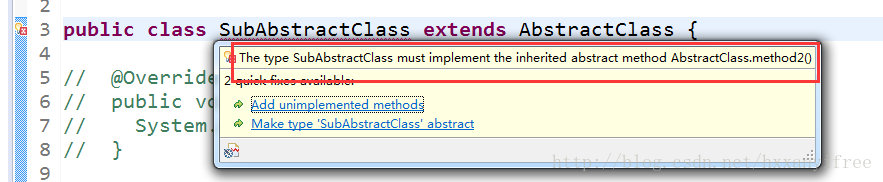 Java中的abstract关键字理解subabstract Csdn博客 