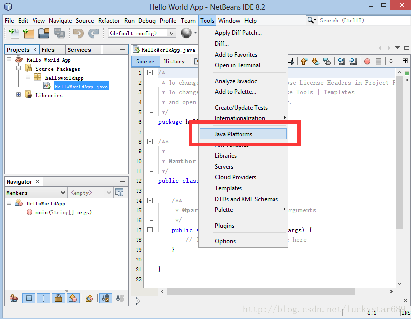 【javase系列 入门篇4】——使用netbeans Ide创建hello World 应用程序netbeans Hello World Csdn博客 