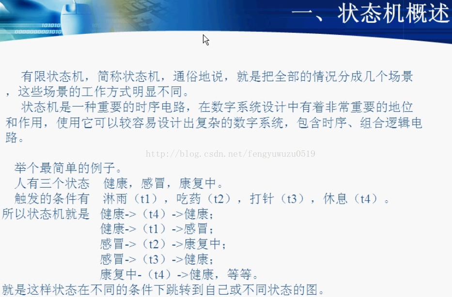 Fpga学习（第7节） Verilog状态机（状态按条件切换）verilog中按键切换状态 Csdn博客 6717