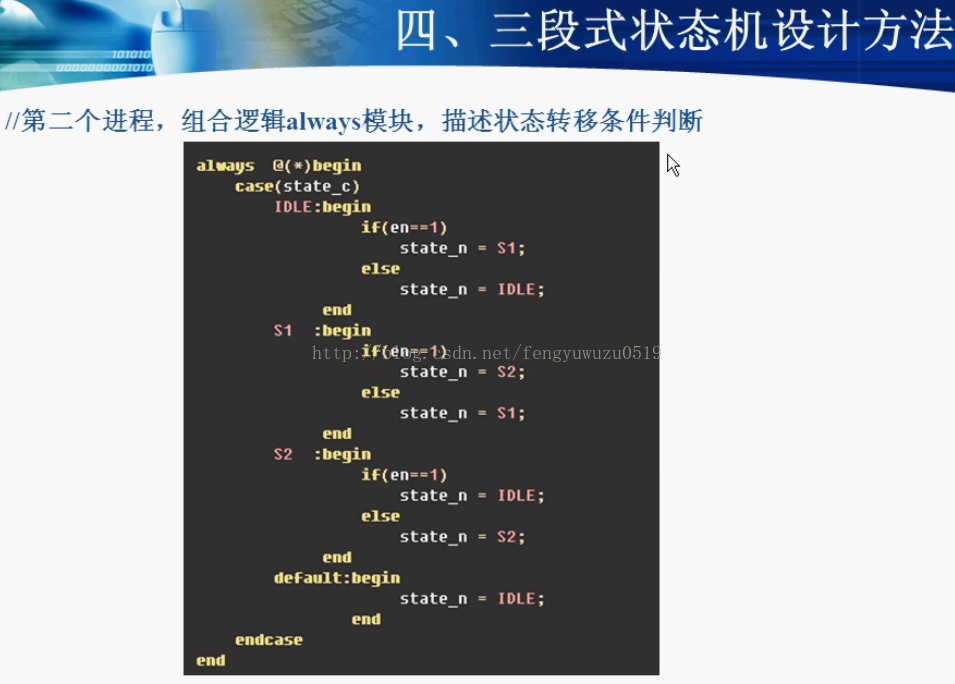 Fpga学习（第7节） Verilog状态机（状态按条件切换）verilog中按键切换状态 Csdn博客 