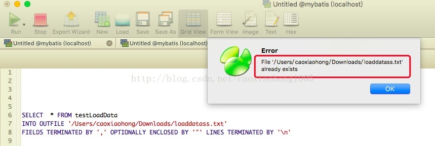 Mysql 导出数据select Into Outfile用法 Csdn博客 
