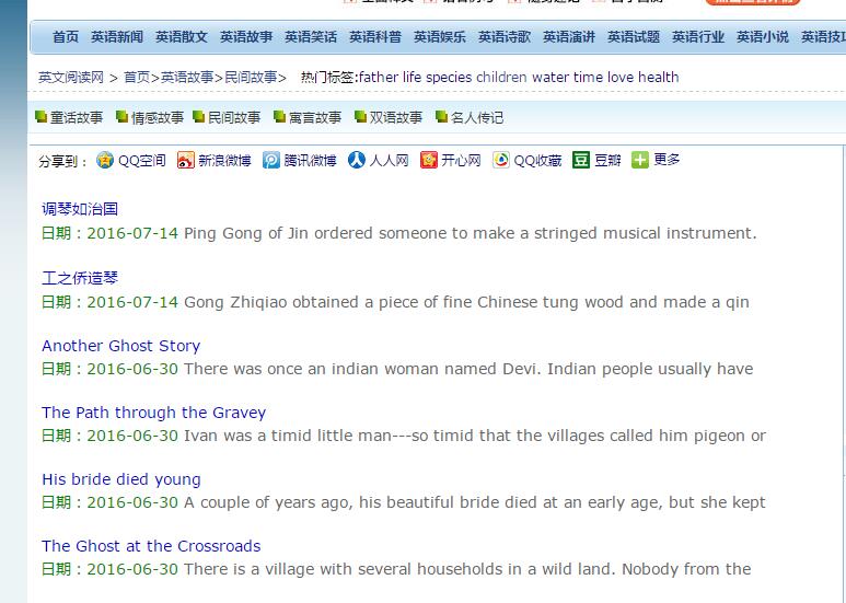 英语故事爬虫系统 Csdn博客 