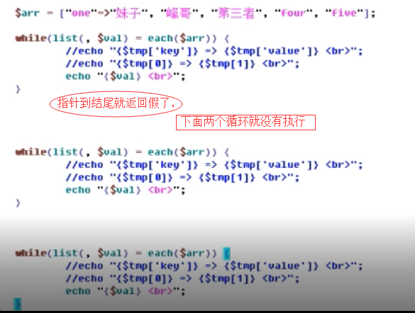 Php学习笔记——使用listeachwhile循环遍历数组下面使用while循环及list、each函数对数组arr进行遍历的语句中两处空格 Csdn博客