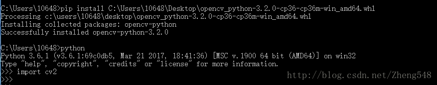 Python3 6 Numpy Opencv3 2 安装 及 Importerror Dll Load Failed 找不到指定的模块